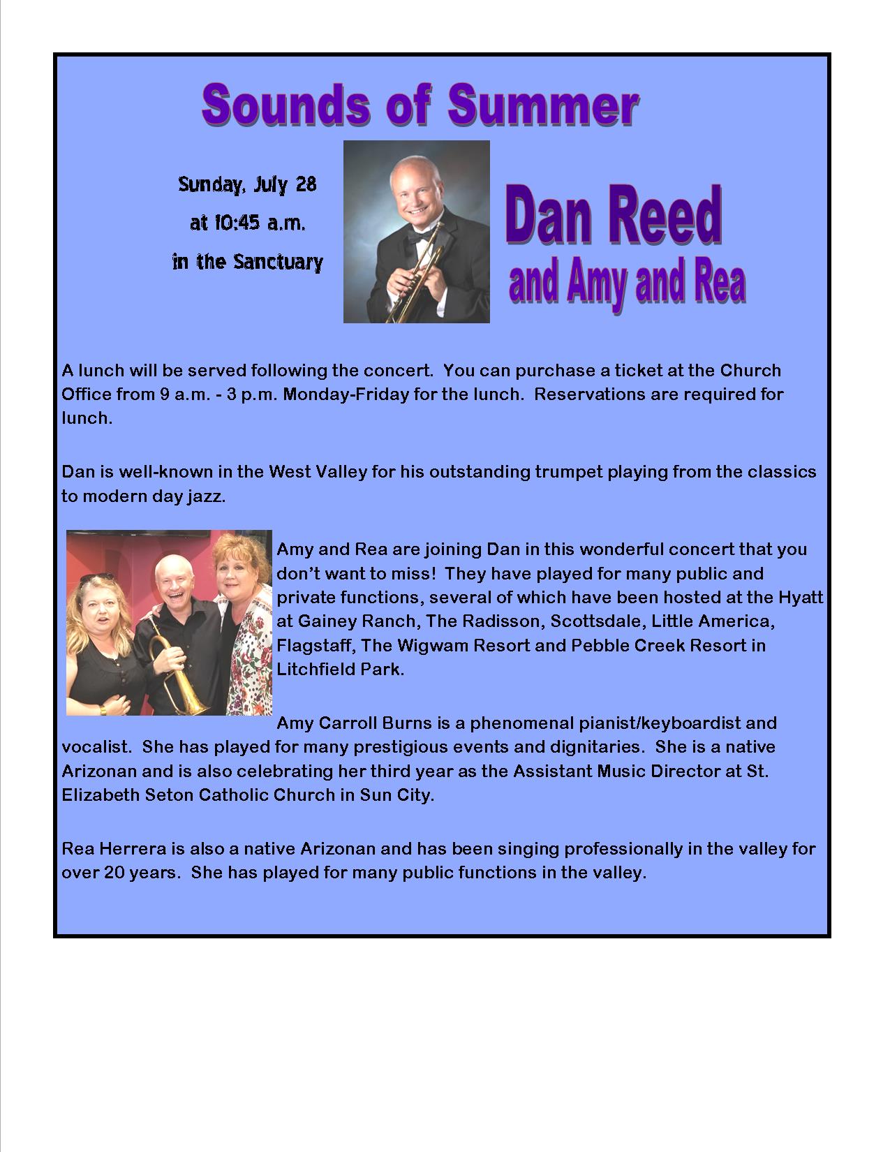 Dan Reed and Amy and Rea – Dan Reed Trumpet